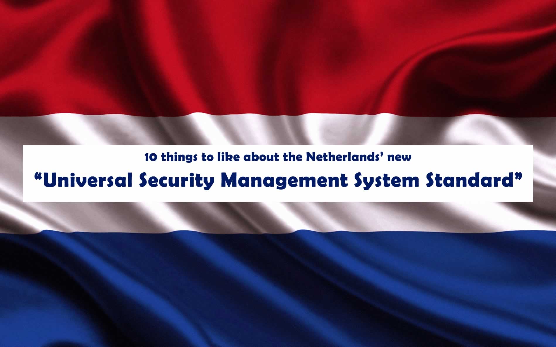 The Universal Security Management System Standard - Industry Risk ...